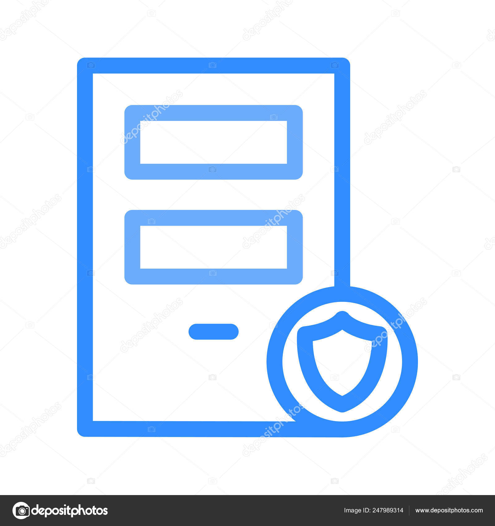 Secure Protection Vector Illustration Stock Vector by ©dinosoftlabs ...