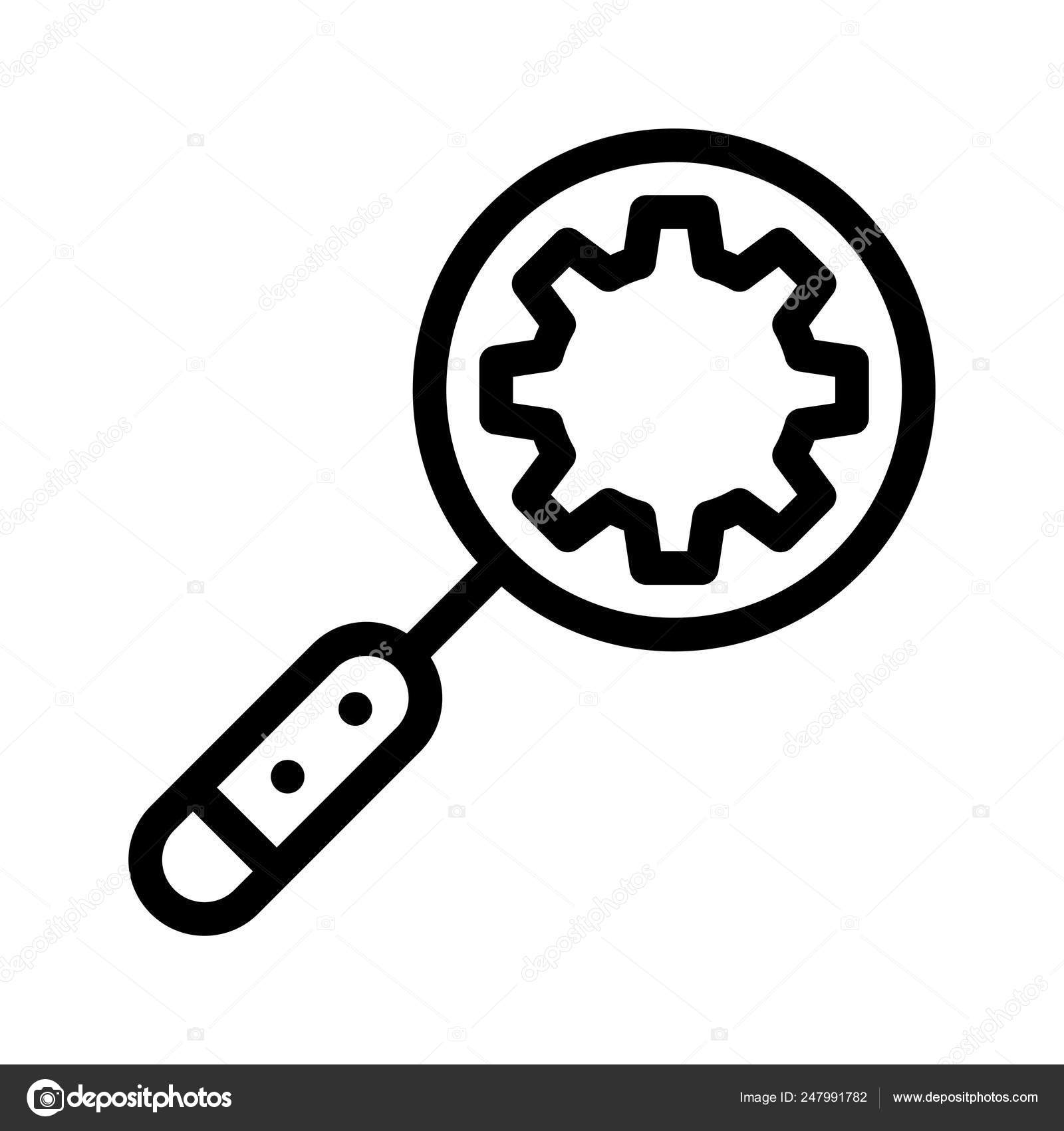 Setting Search Configure Vector Illustration Stock Vector by ...
