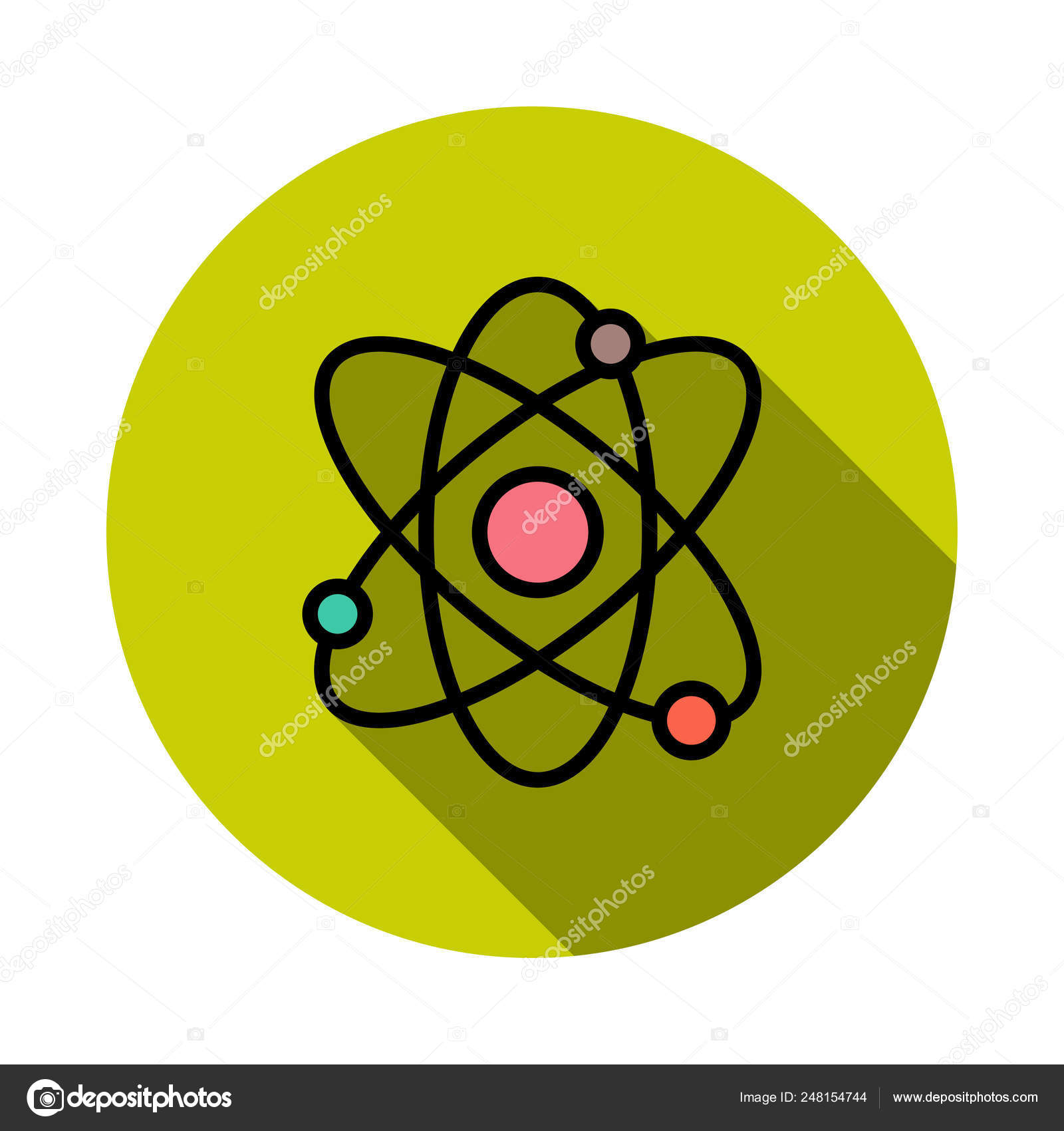 Atom Science Nuclear Vector Illustration Stock Vector by ©dinosoftlabs ...