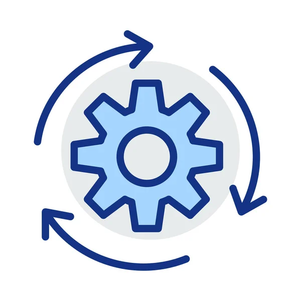 Process Setting Reload Vector Illustration — Stock Vector ...