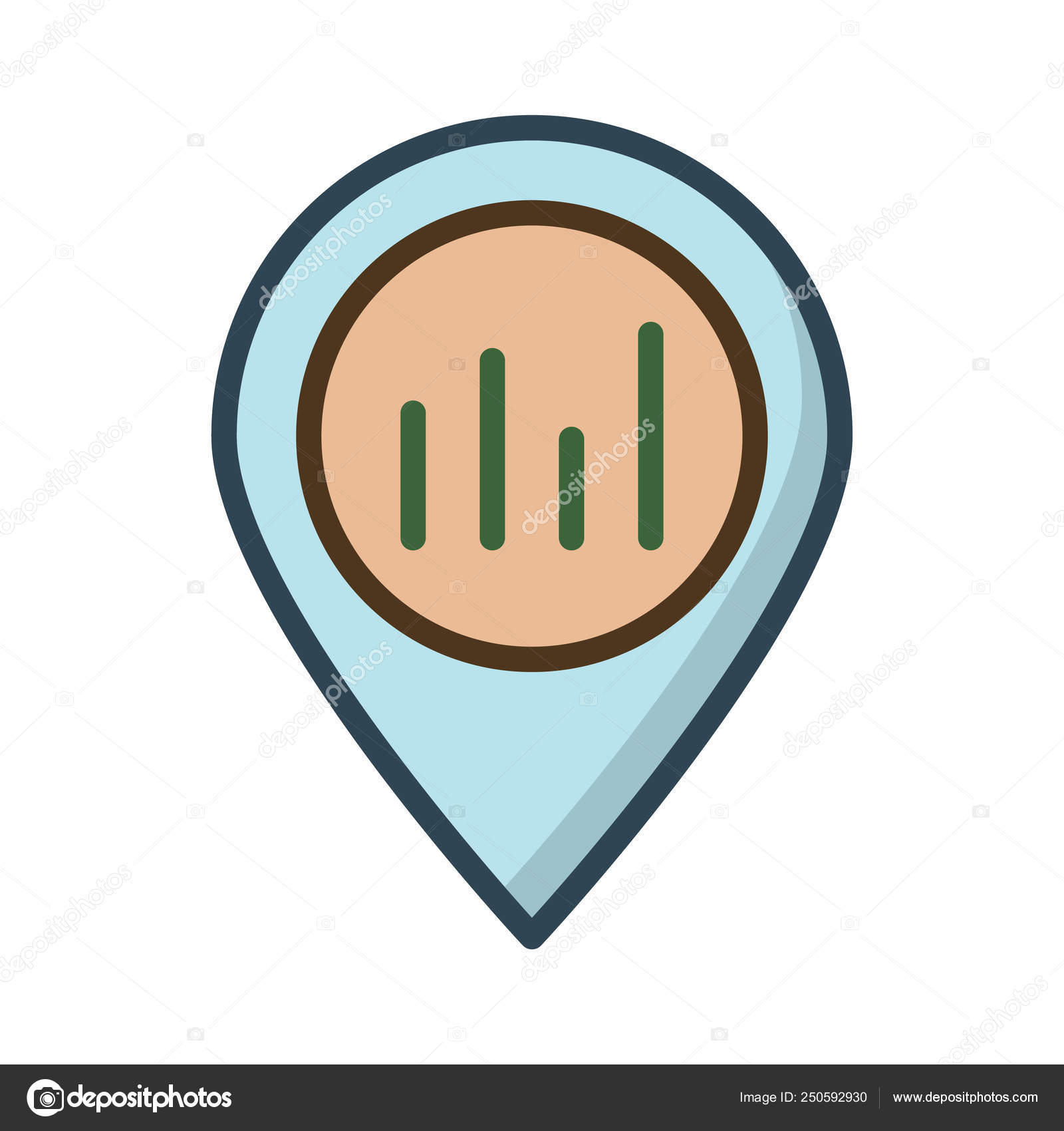 Map Location Chart Vector Illustration Stock Vector Image by ...