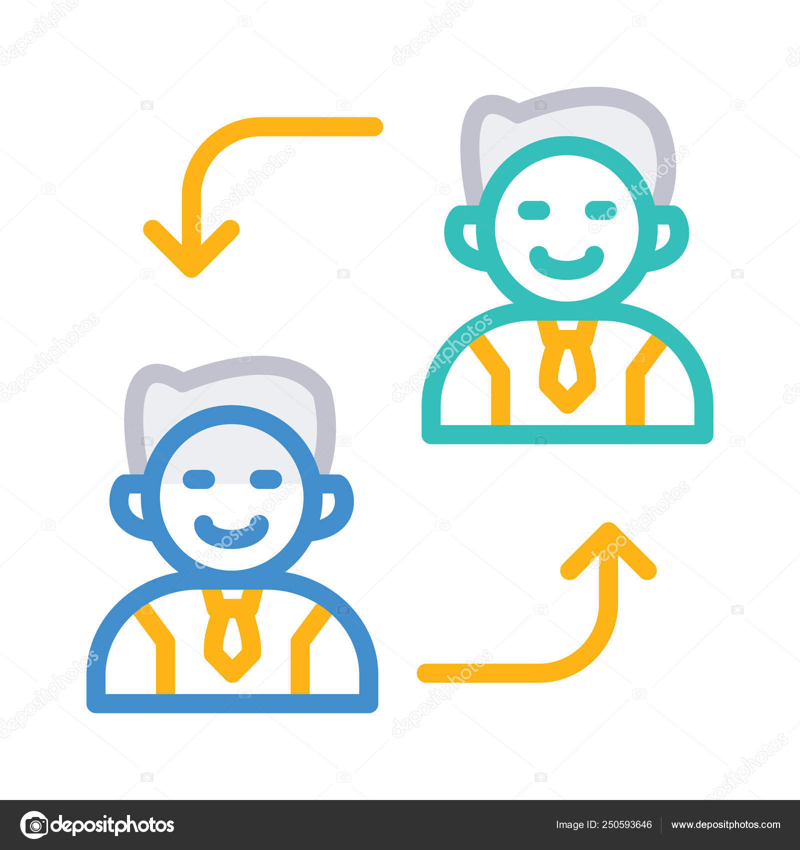 Replace Employee User Vector Illustration Stock Vector Image by ...