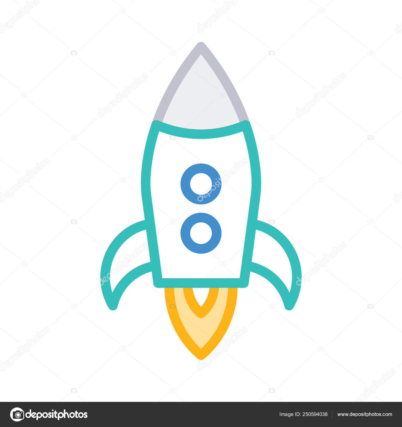 Startup Rocket Boost Vector Illustration Stock Vector by ©dinosoftlabs ...