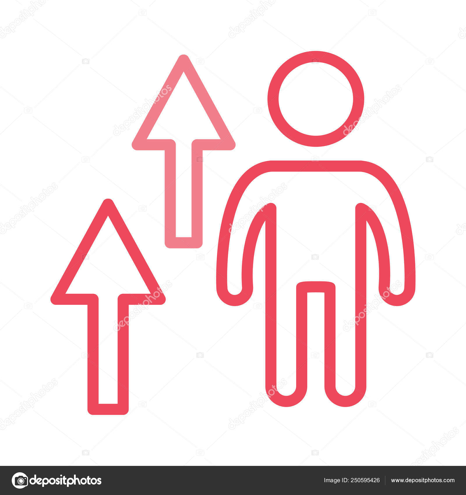 Growth Increase User Vector Illustration Stock Vector by ©dinosoftlabs ...