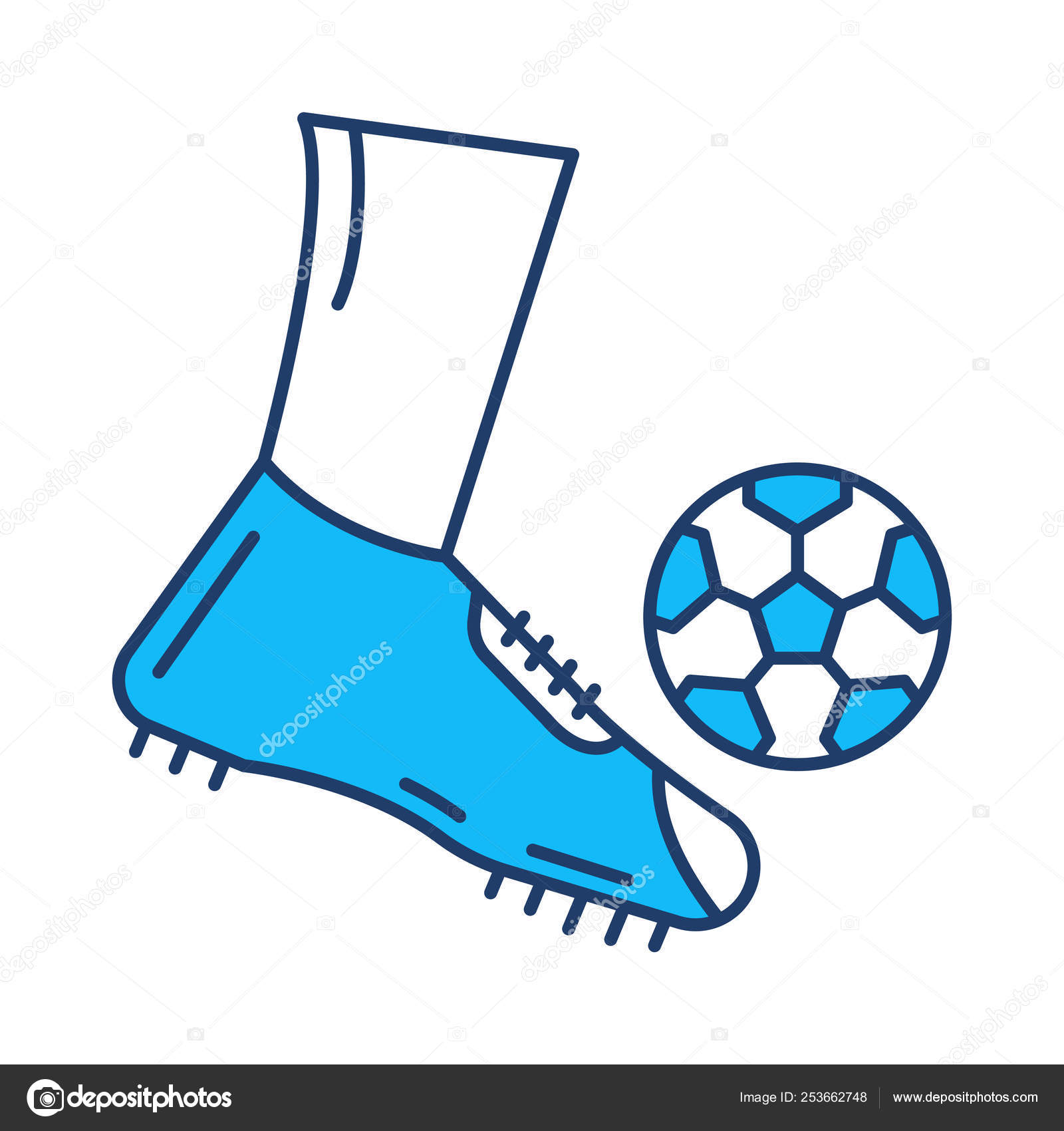 Soccer Football Game Vector Illustration Stock Vector by ©dinosoftlabs ...