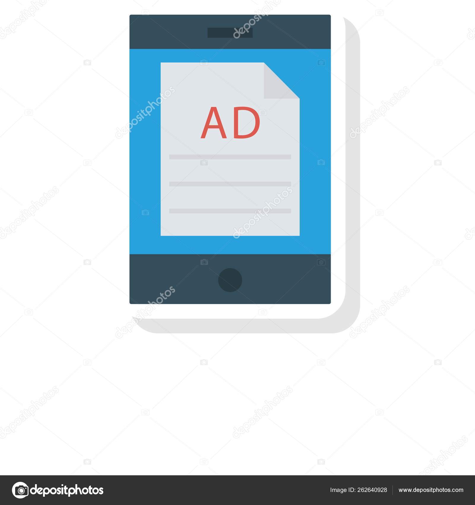 Advertisement Marketing File Vector Illustration Stock Vector Image by ...