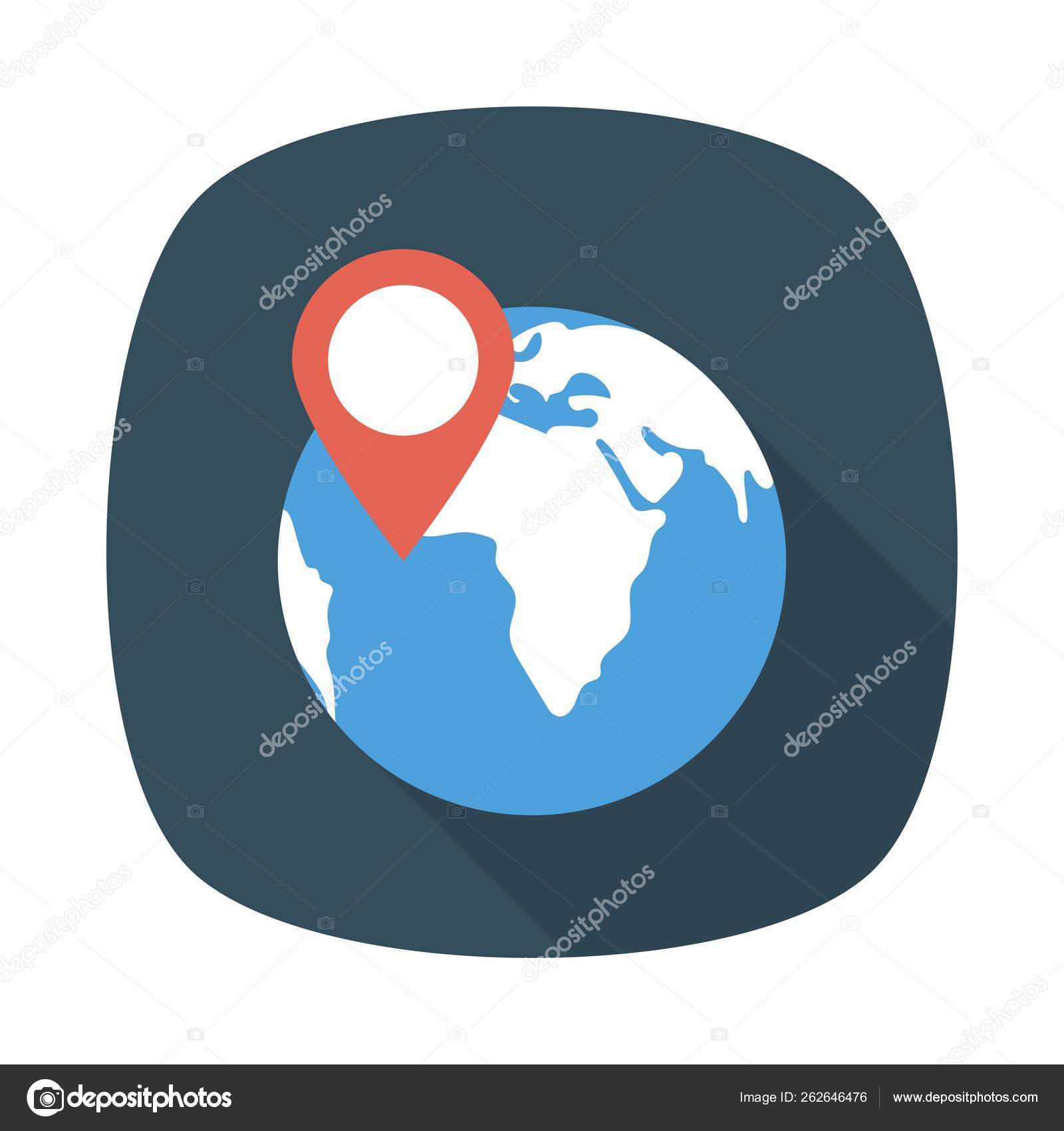 Map Location World Vector Illustration Stock Vector by ©dinosoftlabs ...