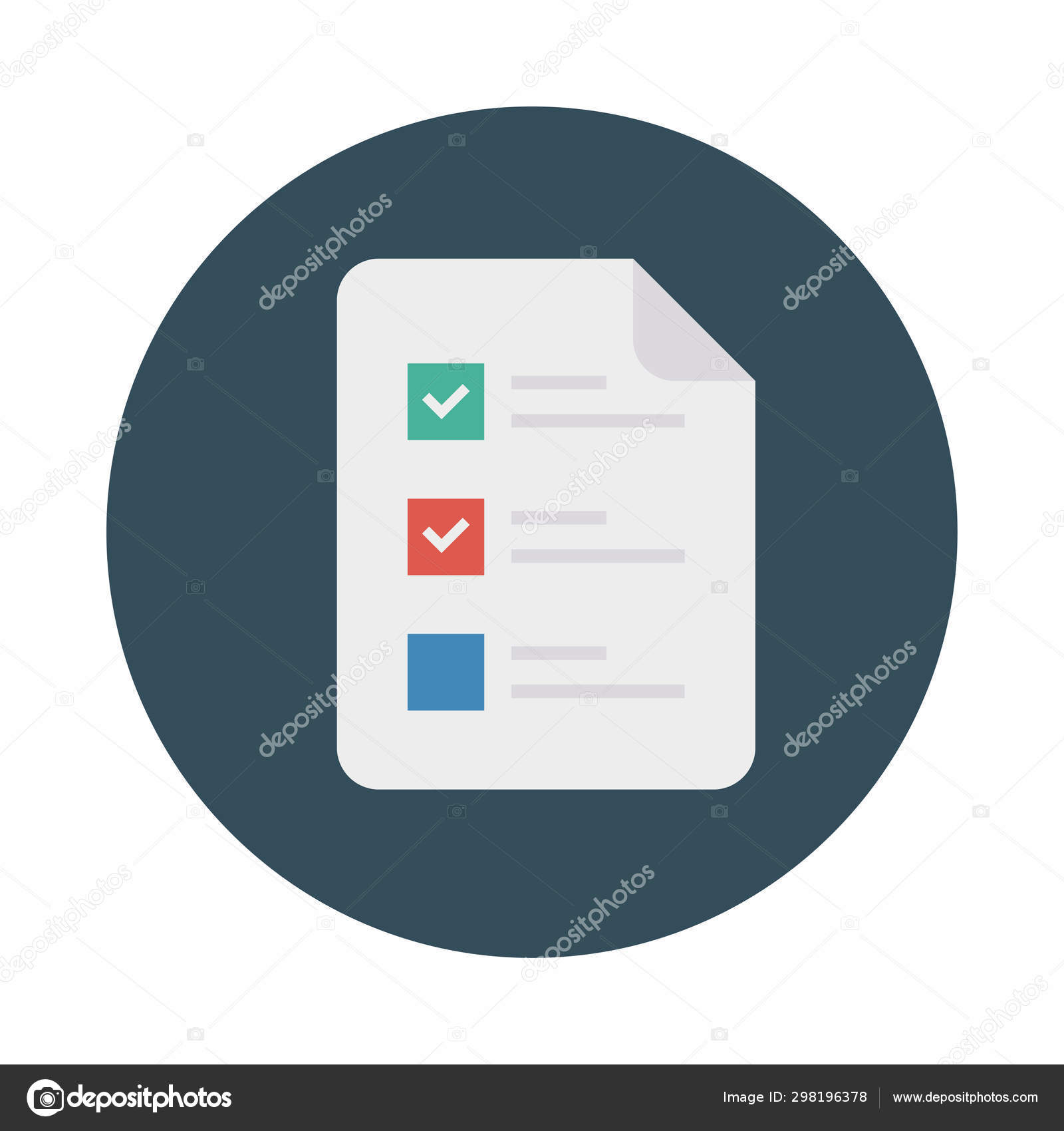 Tjekliste Ikon Vektor Illustration Stock-vektor af ©dinosoftlabs 298196378