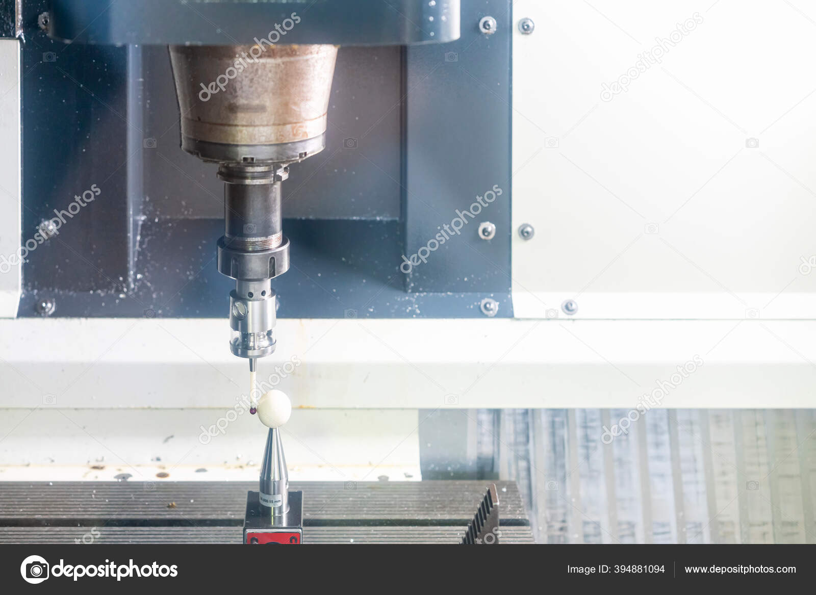 Close Automatic Coordinate Measuring Probe Calibrate Standard Ball ...
