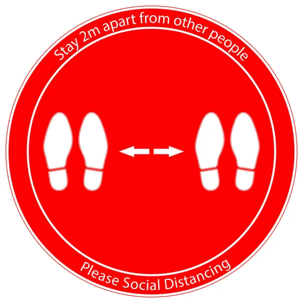 Foot Symbol Marking Standing Position Floor Markers People Stand Feet ...