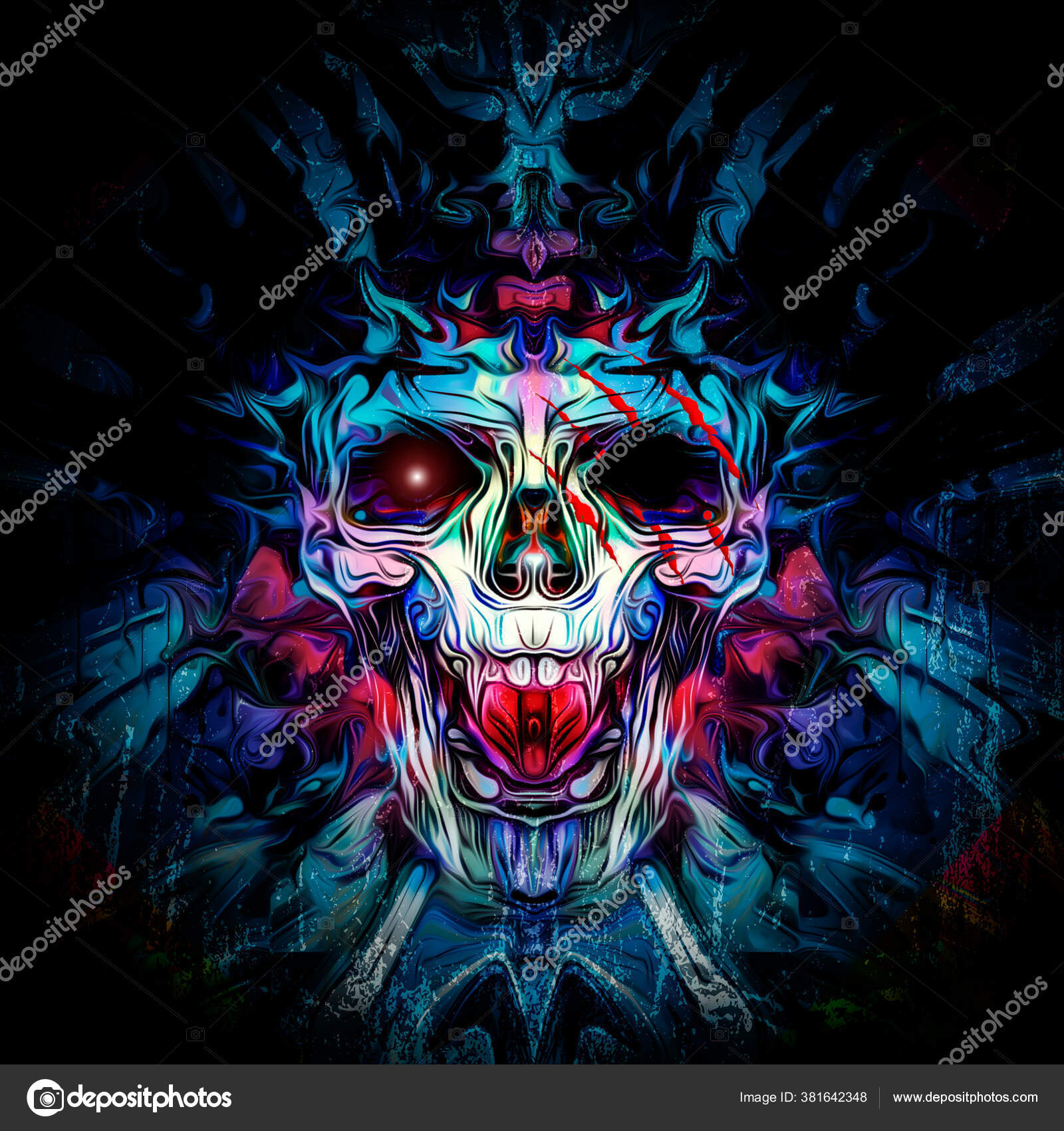 Colorful Skull Designs