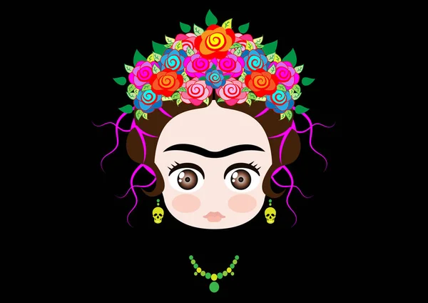 Frida dibujo imágenes de stock de arte vectorial | Depositphotos