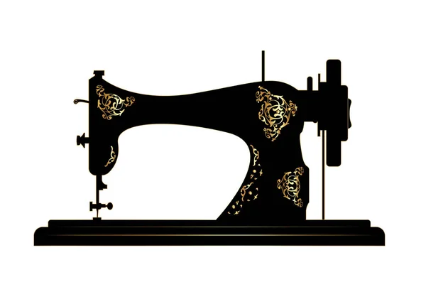 Tailor Vector Logo Single Line Drawing Sewing Machine Logo Template