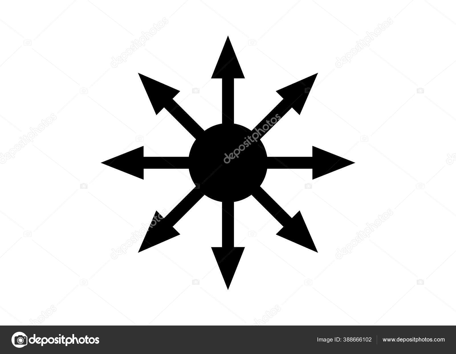 Symbole Vecteur Chaos Isolé Sur Fond Blanc Symbole Issu Eternal image ...