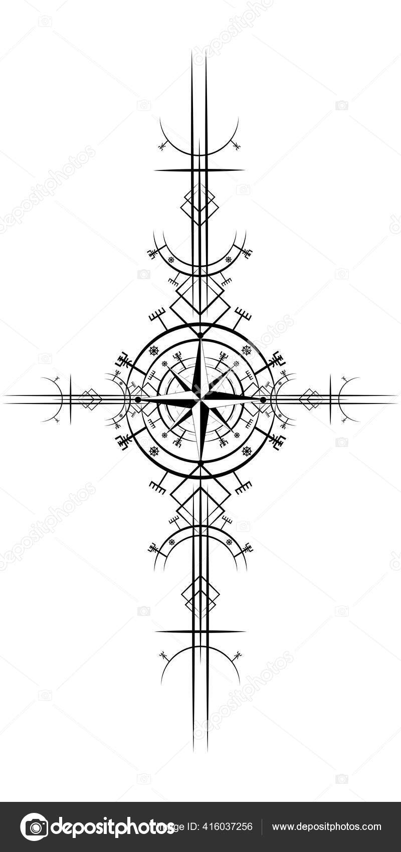 Celtic Compass Rose Tattoo