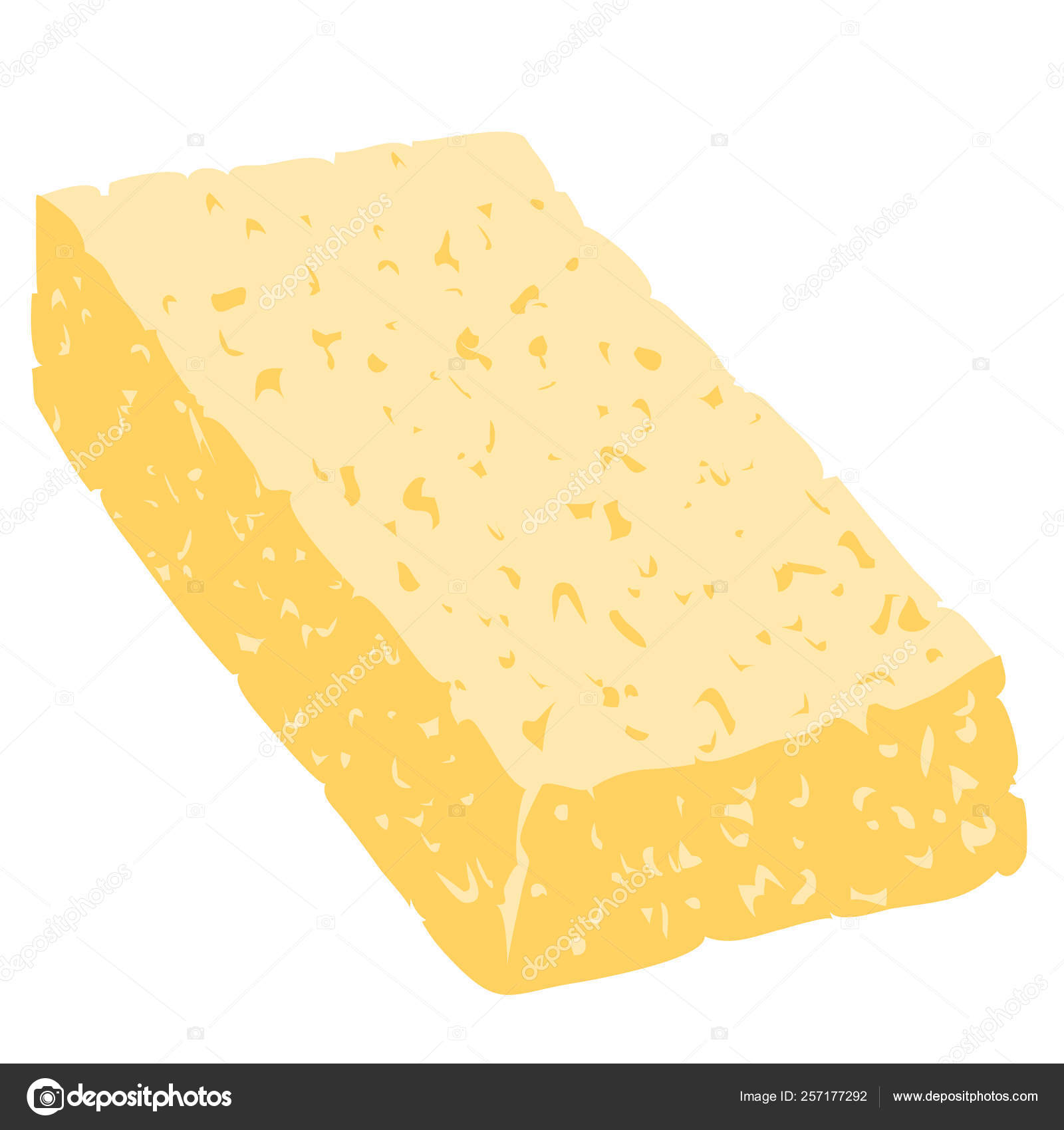 Cartoon illustration with sponge Stock Vector by ©shoshina 257177292