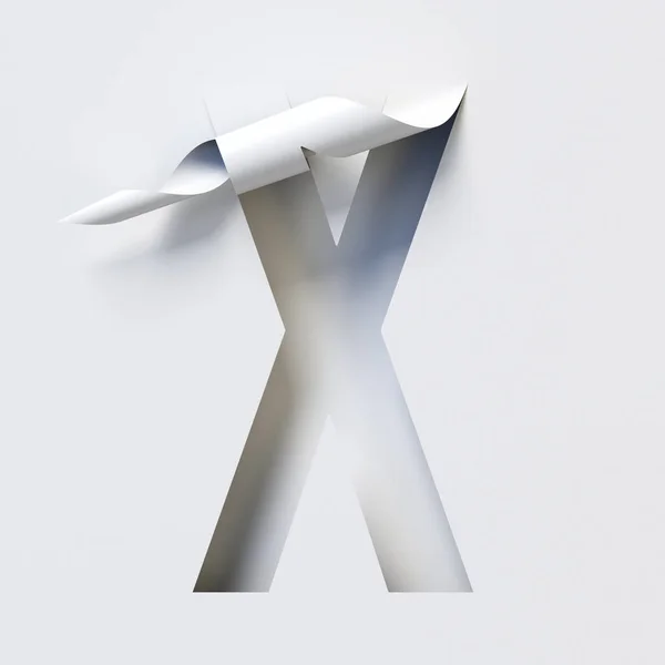 Cut Out Curled Paper Font Rendering Number Stock Photo by ©koya979 313729230