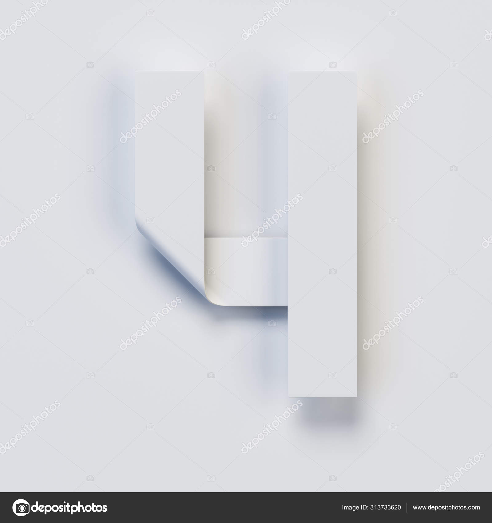 Origami Paper Font Folded Ribbon Font Rendering Number Stock Photo by ©koya979 313733620