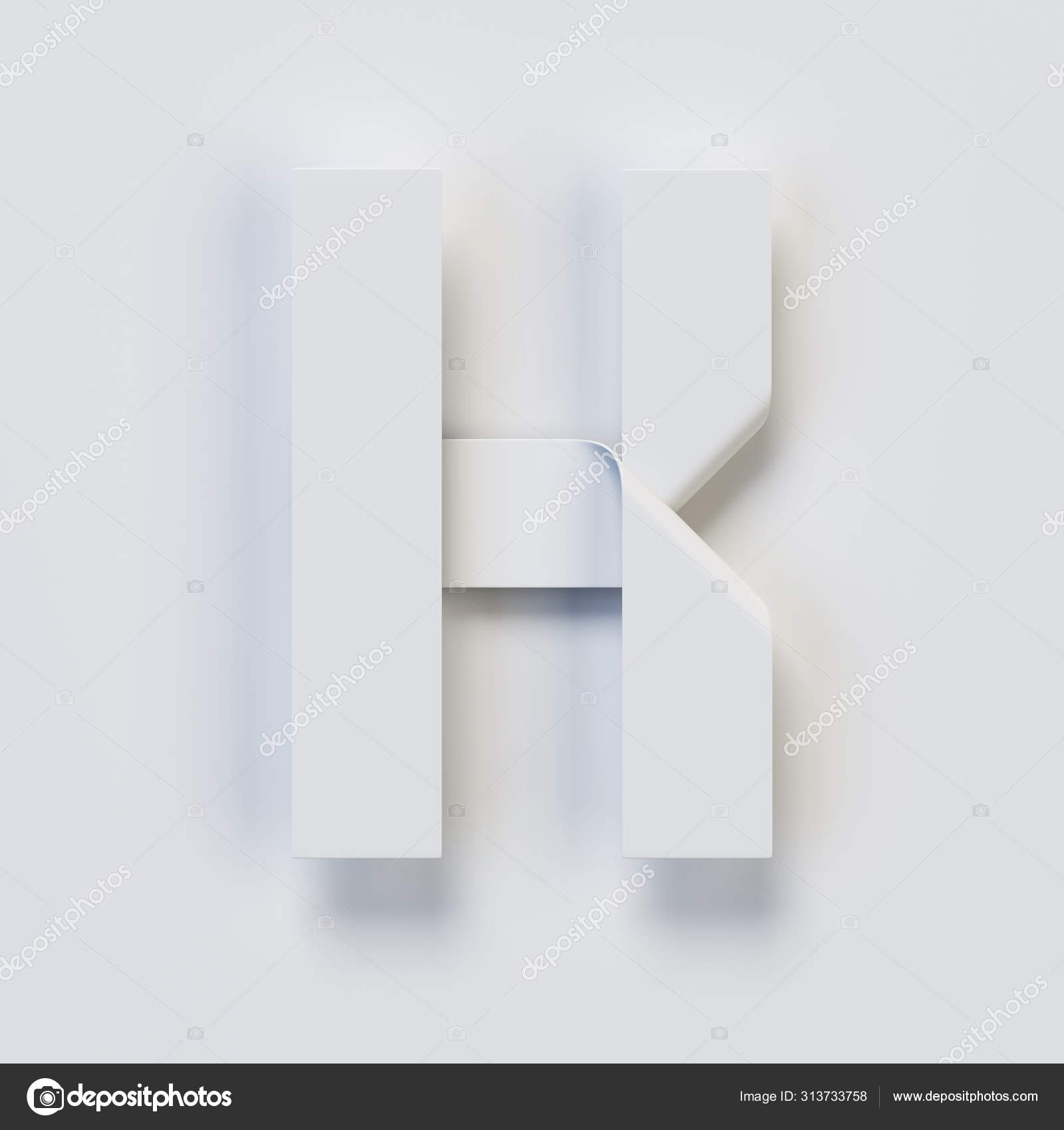 Origami Paper Font Folded Ribbon Font Rendering Letter — Stock Photo © koya979 #313733758