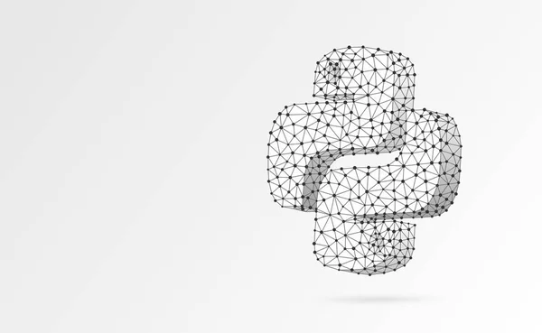 Signo de lenguaje de codificación Python. Dispositivo, programación ...