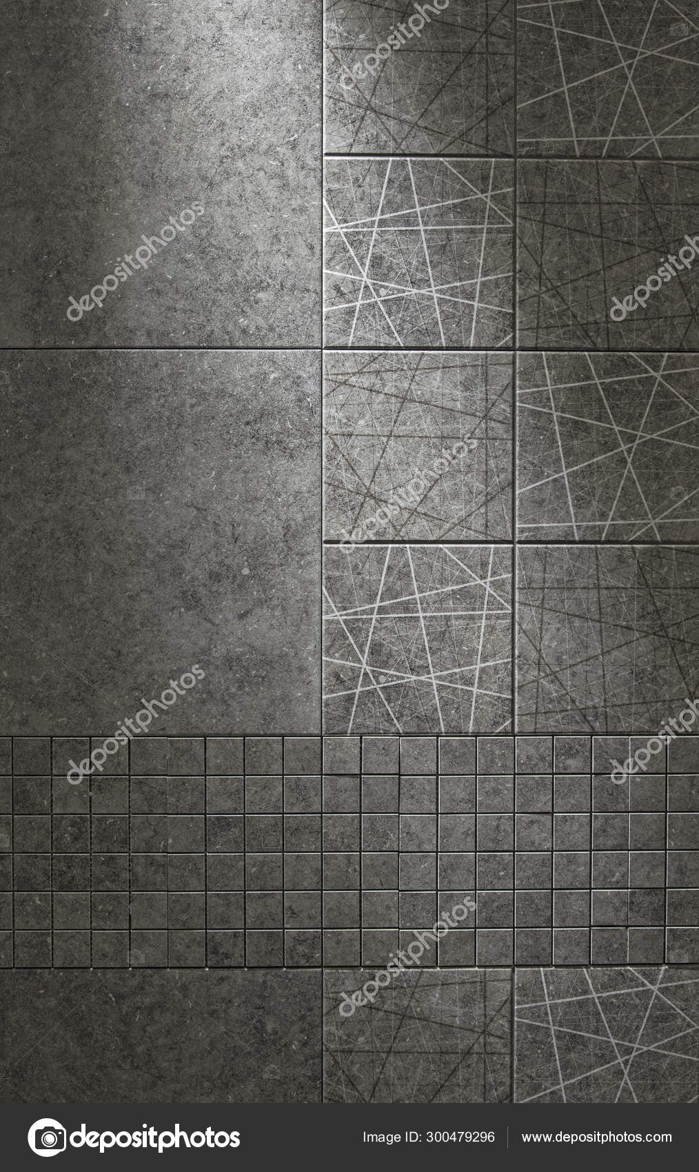 Slate tile ceramic, texture light gray. Porcelain tile in the bathroom ...