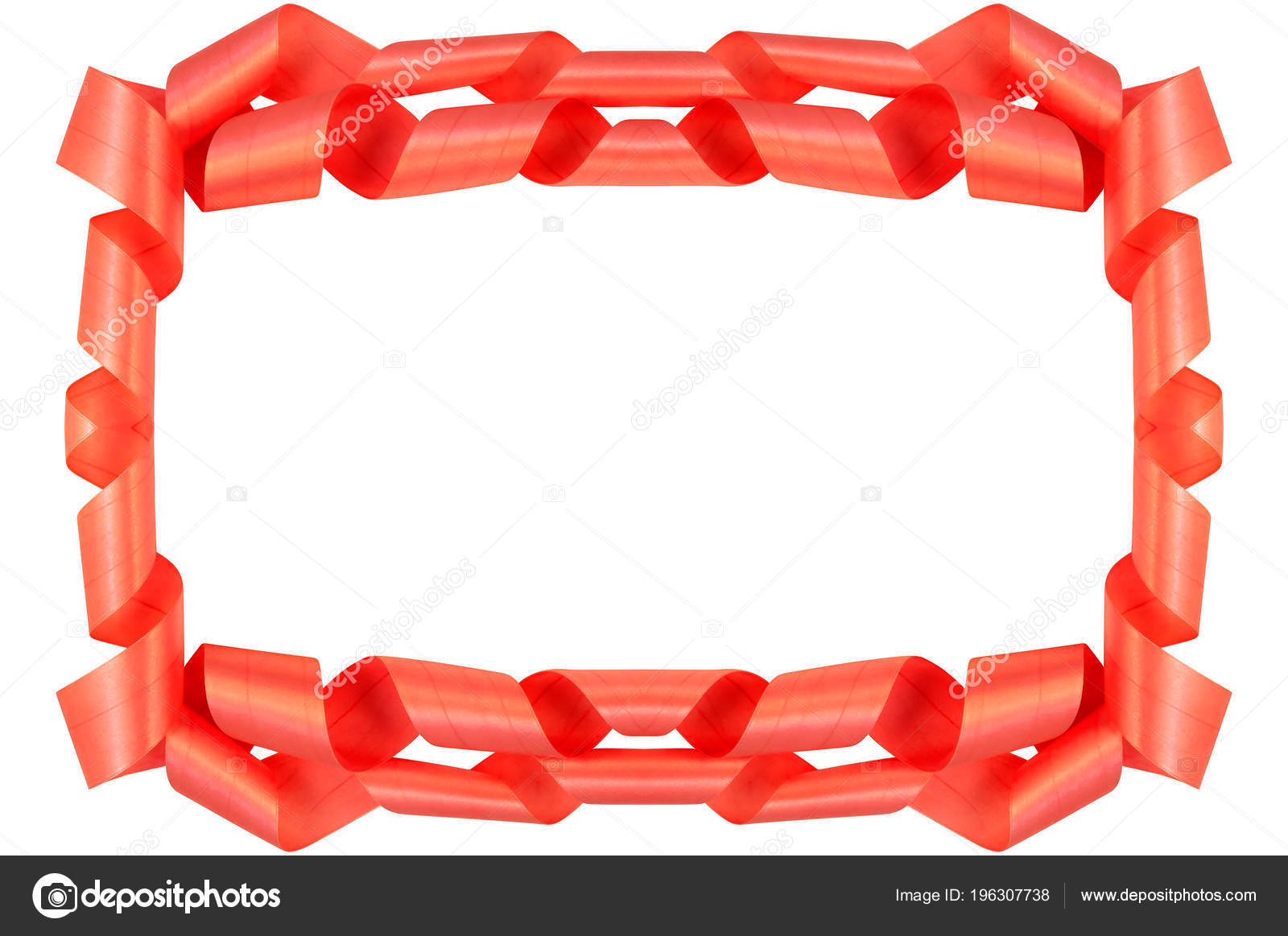 Red Ribbon Border Design