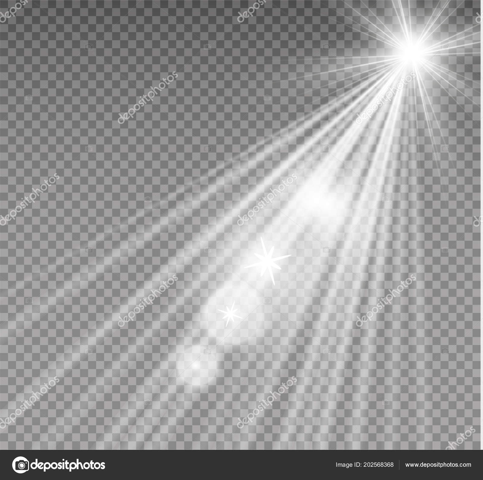 Transparent Light Burst Effect Glow Bright Star Glowing Light Burst