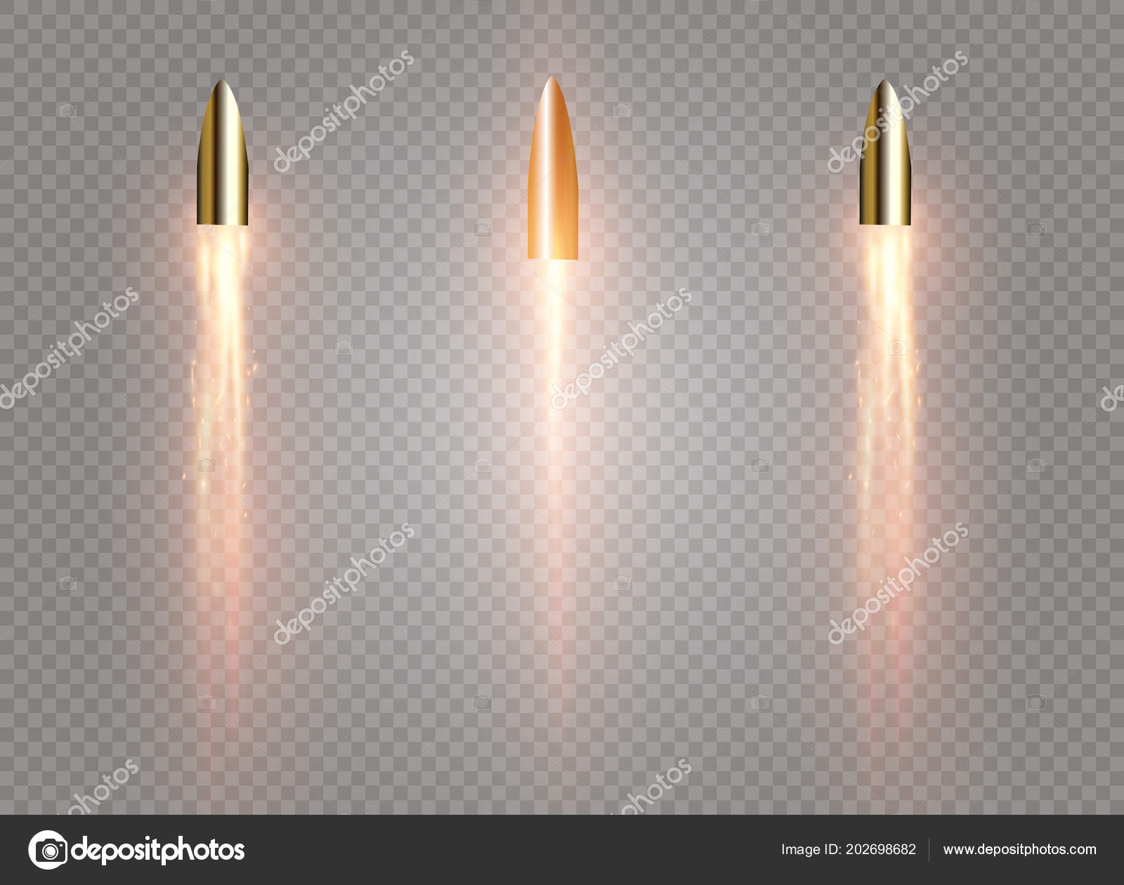 Flying Bullet Vector