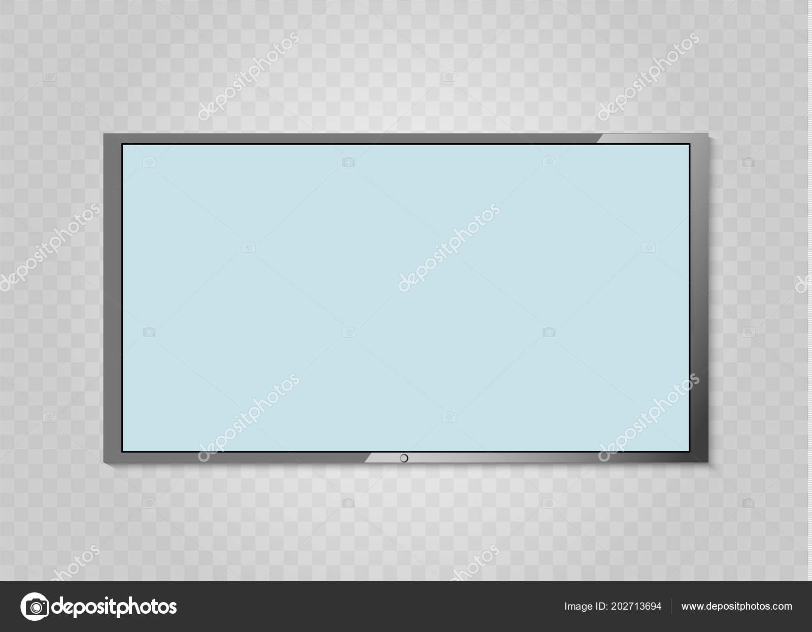 Frame of TV. Empty led monitor of computer or black photo frame ...