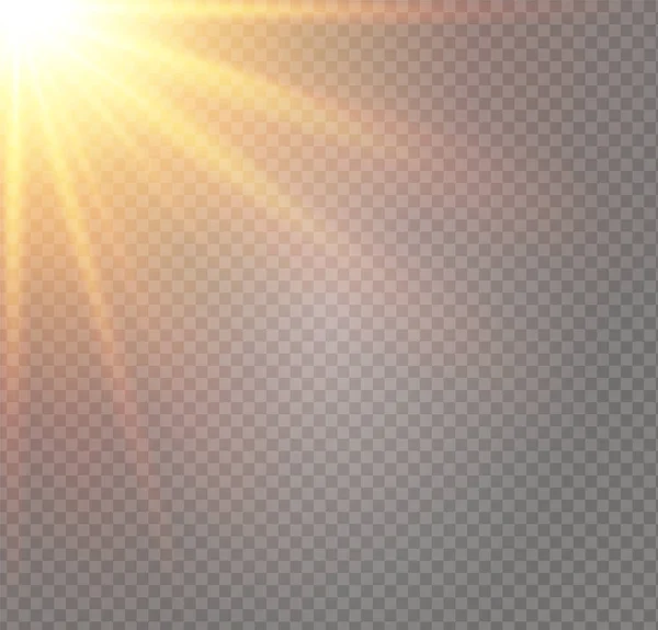 Vitt glödande ljus brast explosion på transparent bakgrund. Vektor illustration ljuseffekt ...