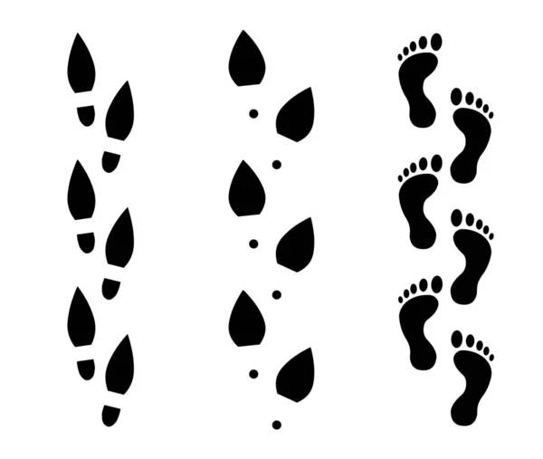 Follow footsteps Vector Art Stock Images | Depositphotos