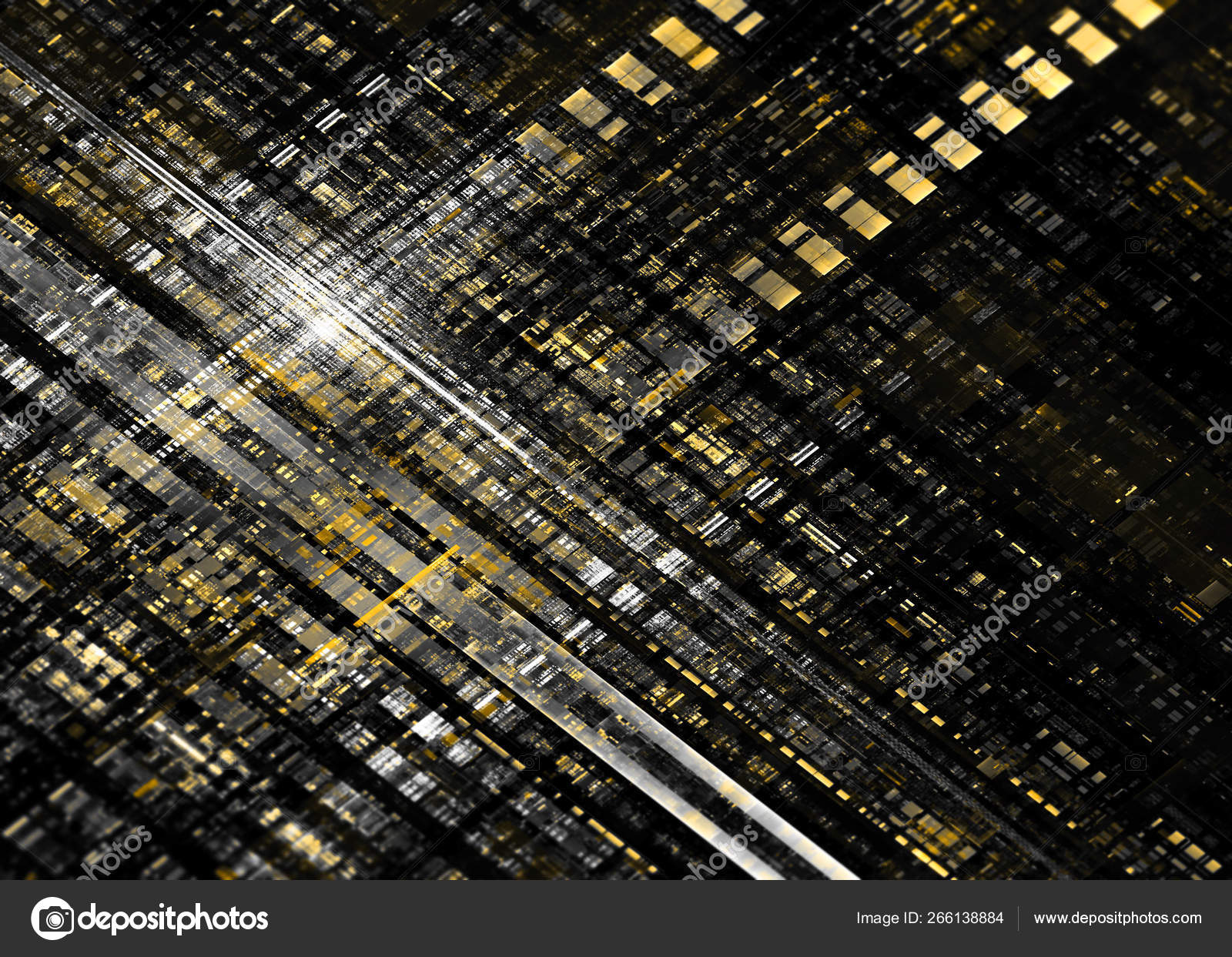Quantum Computing Background Electronic Circuits Board Design Fractal ...