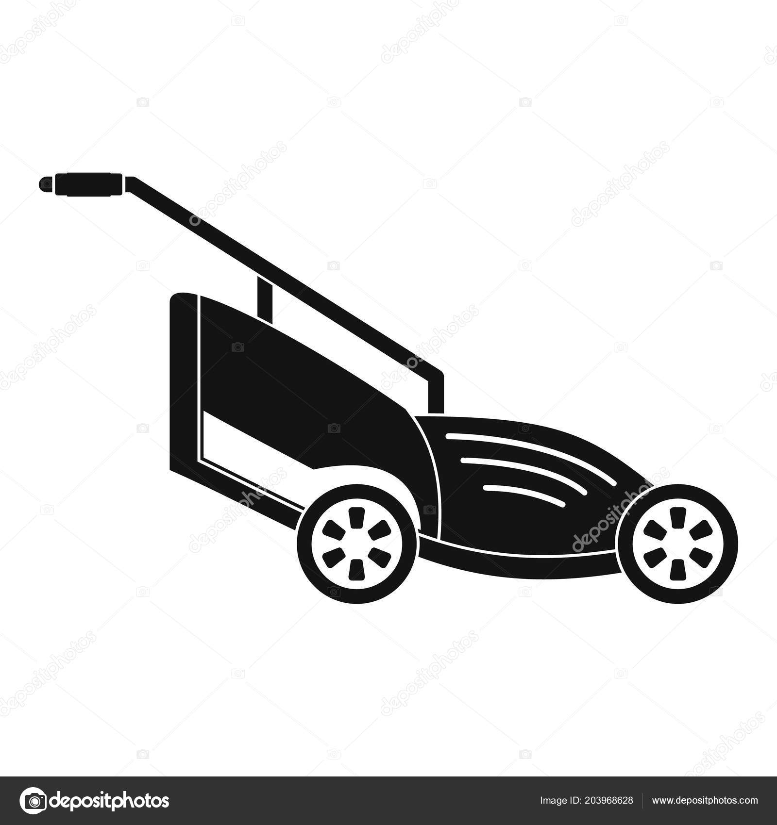 Lawn mower icon, simple style Stock Vector by ©anatolir 203968628