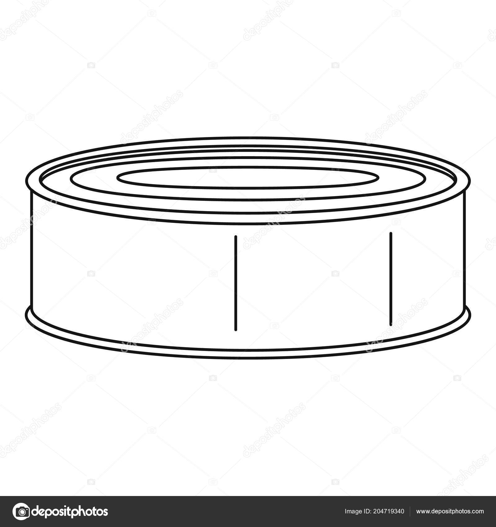 Tin Can Outline