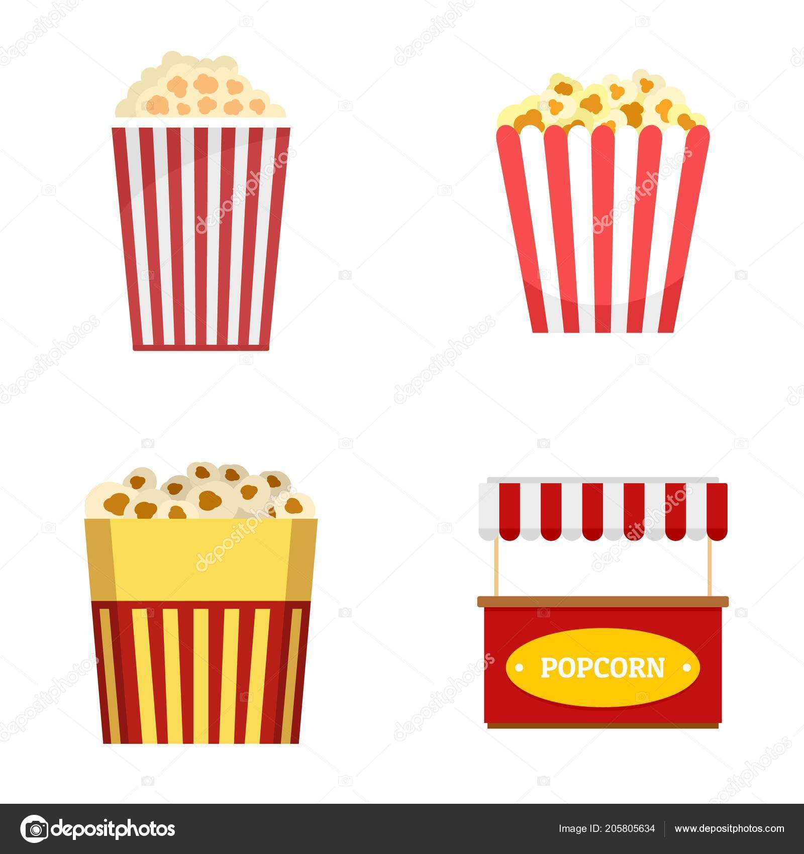 Movie Popcorn Icons