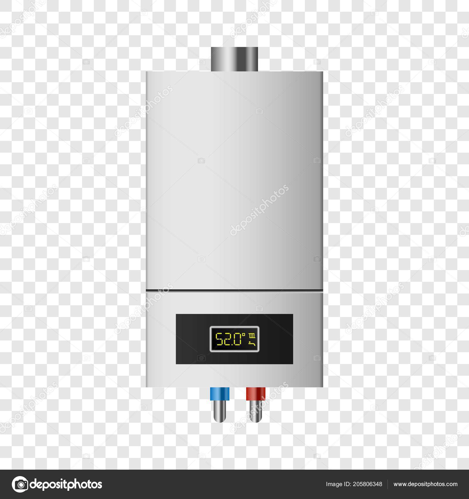 Small boiler mockup, realistic style Stock Vector by ©anatolir 205806348