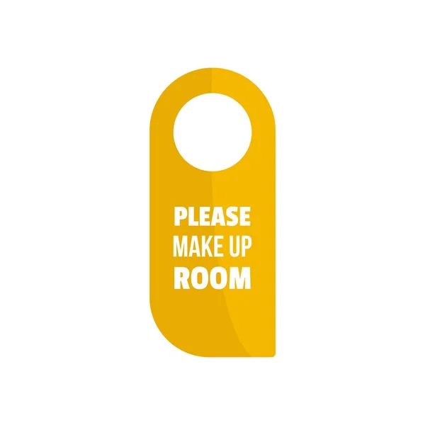 Please make up room hanger tag icon, simple style Stock Vector Image by ...