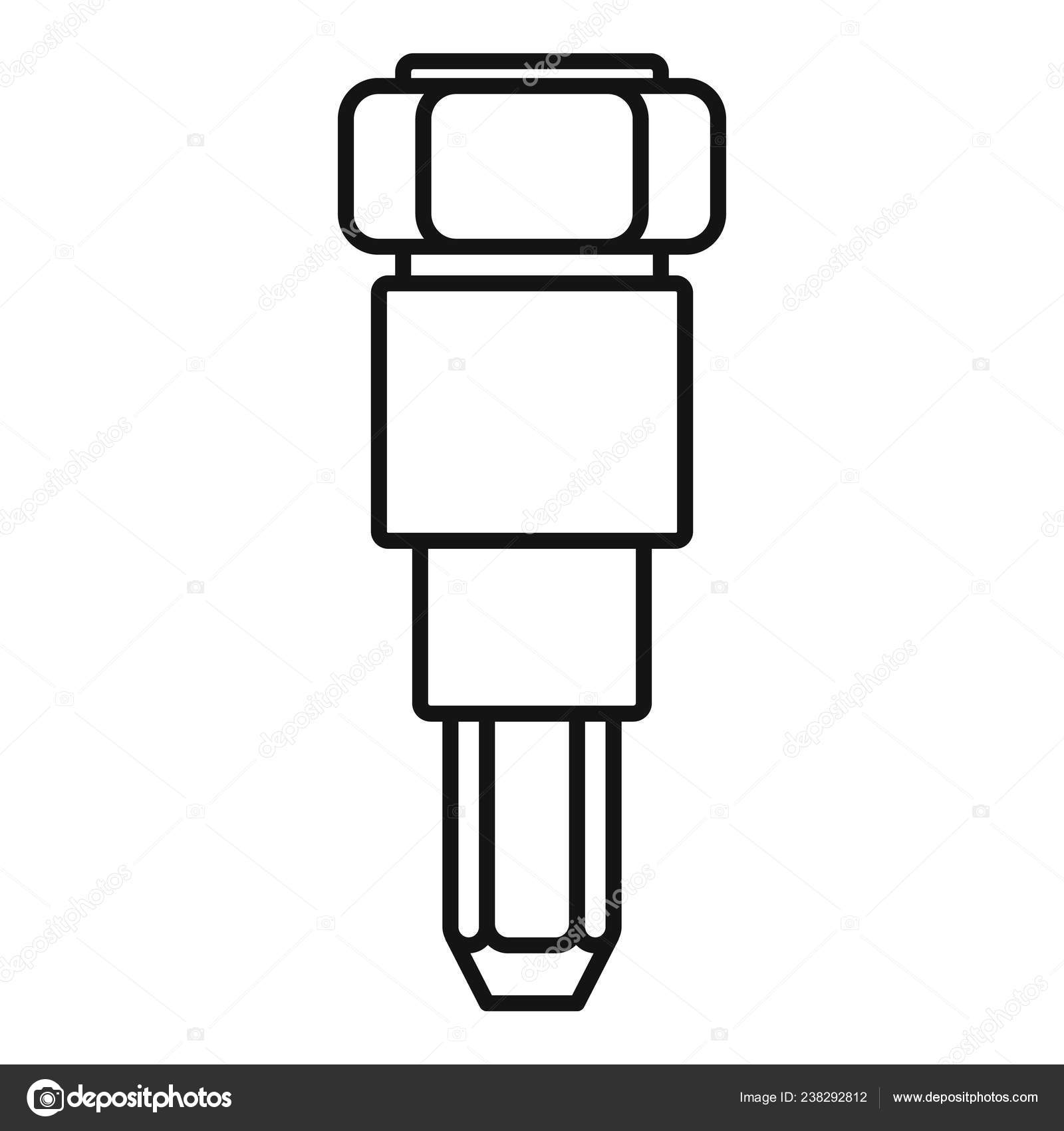 Car injector icon, outline style Stock Vector Image by ©anatolir #238292812