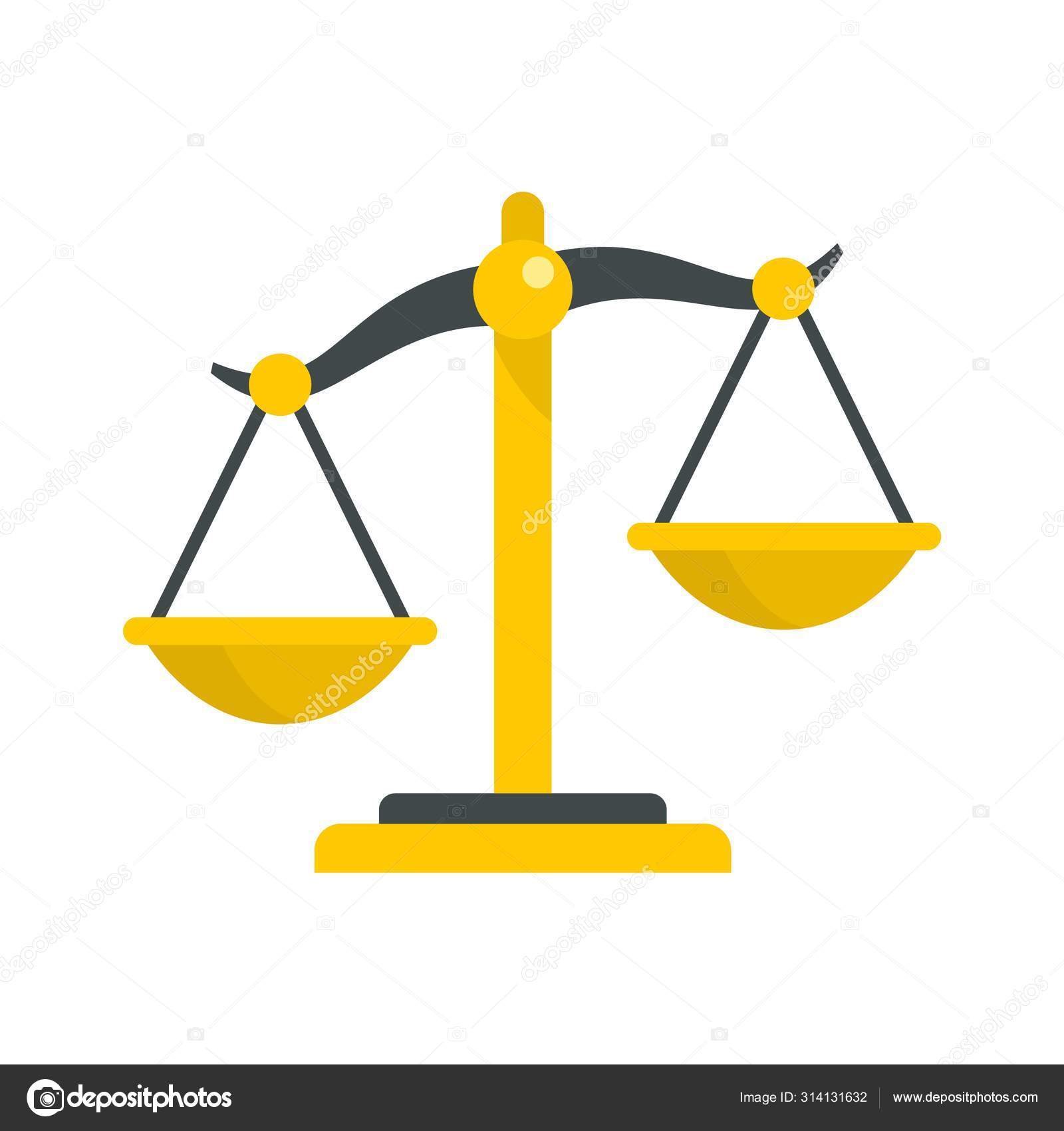 Disease balance icon, flat style Stock Vector Image by ©anatolir #314131632