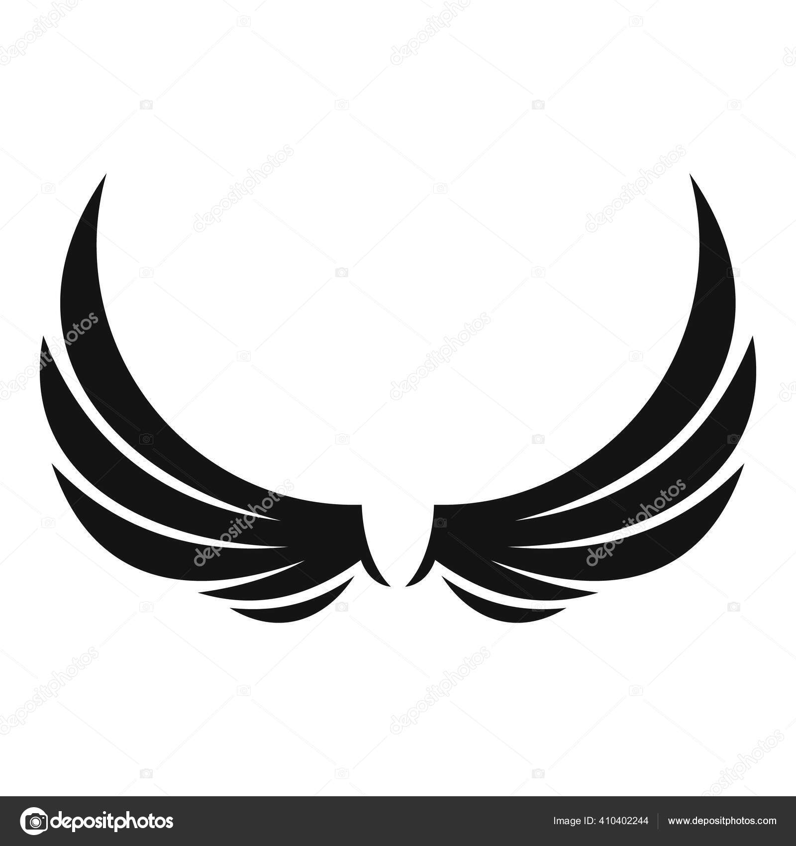 Symbol wings icon, simple style Stock Vector Image by ©anatolir #410402244