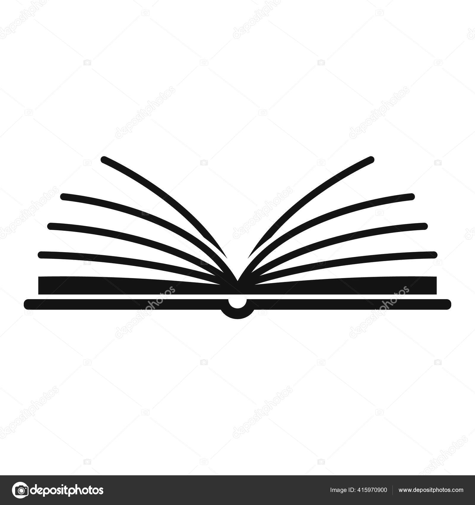 Open library book icon, simple style Stock Vector Image by ©anatolir ...