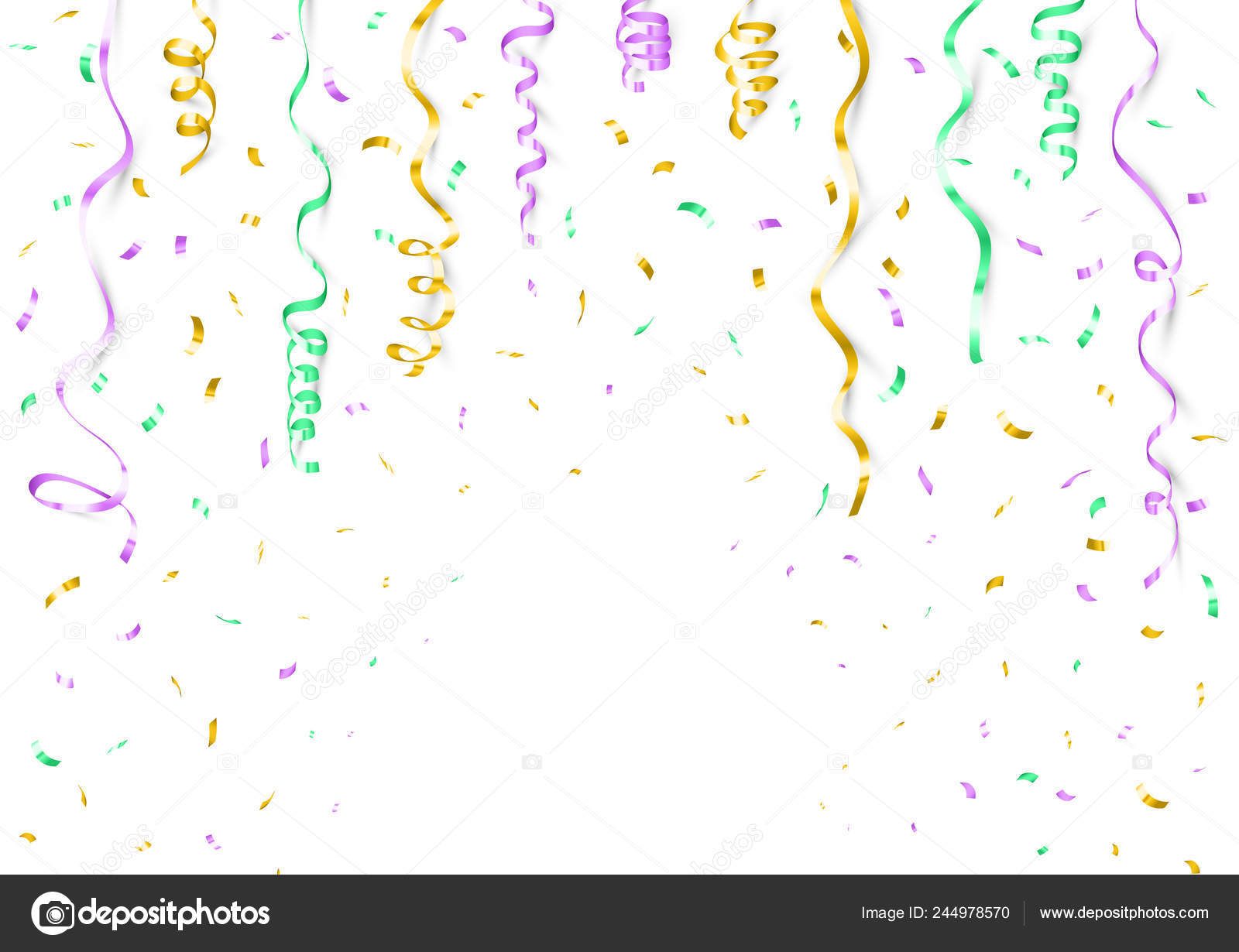 Mardi Gras Confetti Vector