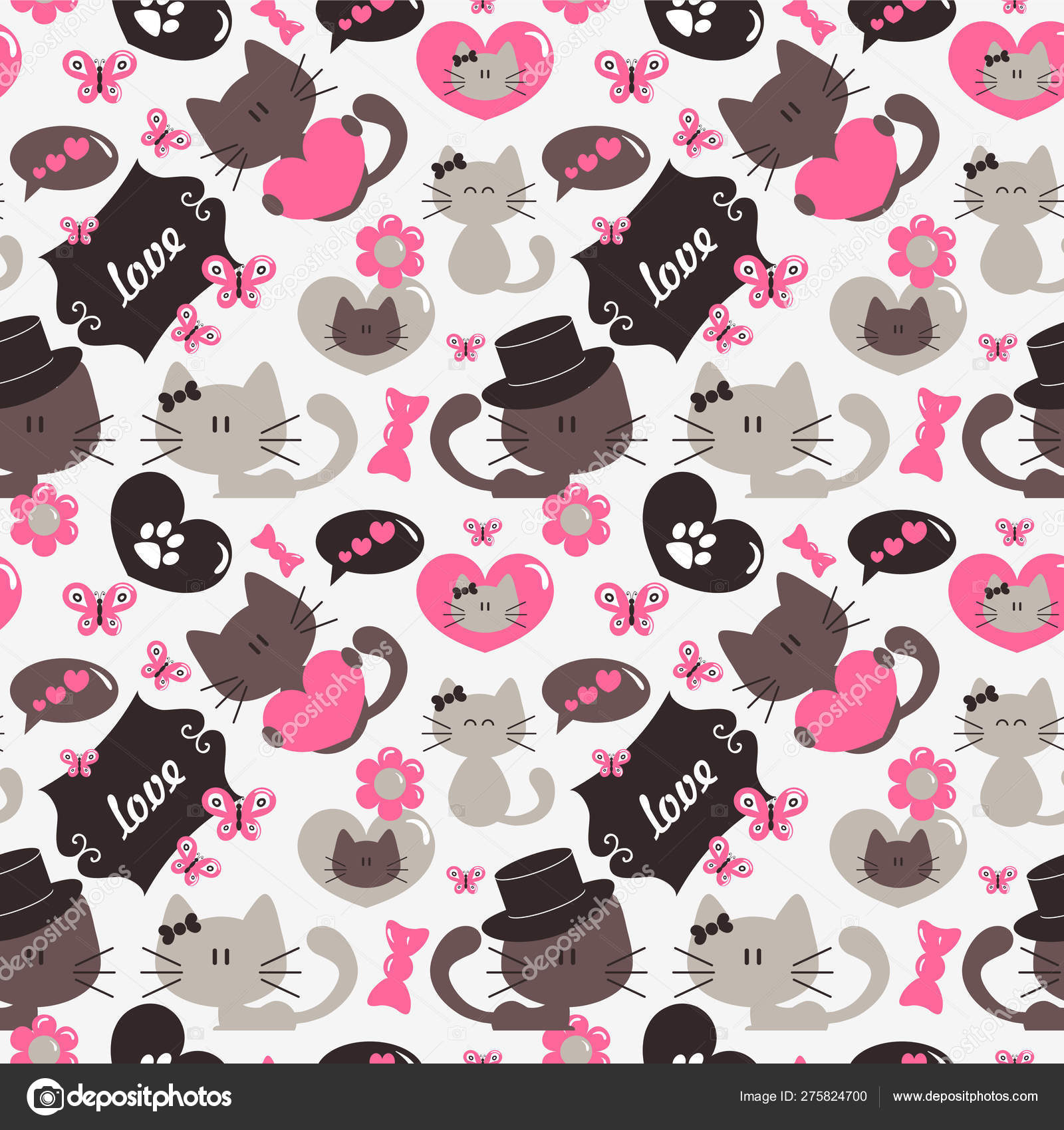 Kitty Seamless Texture