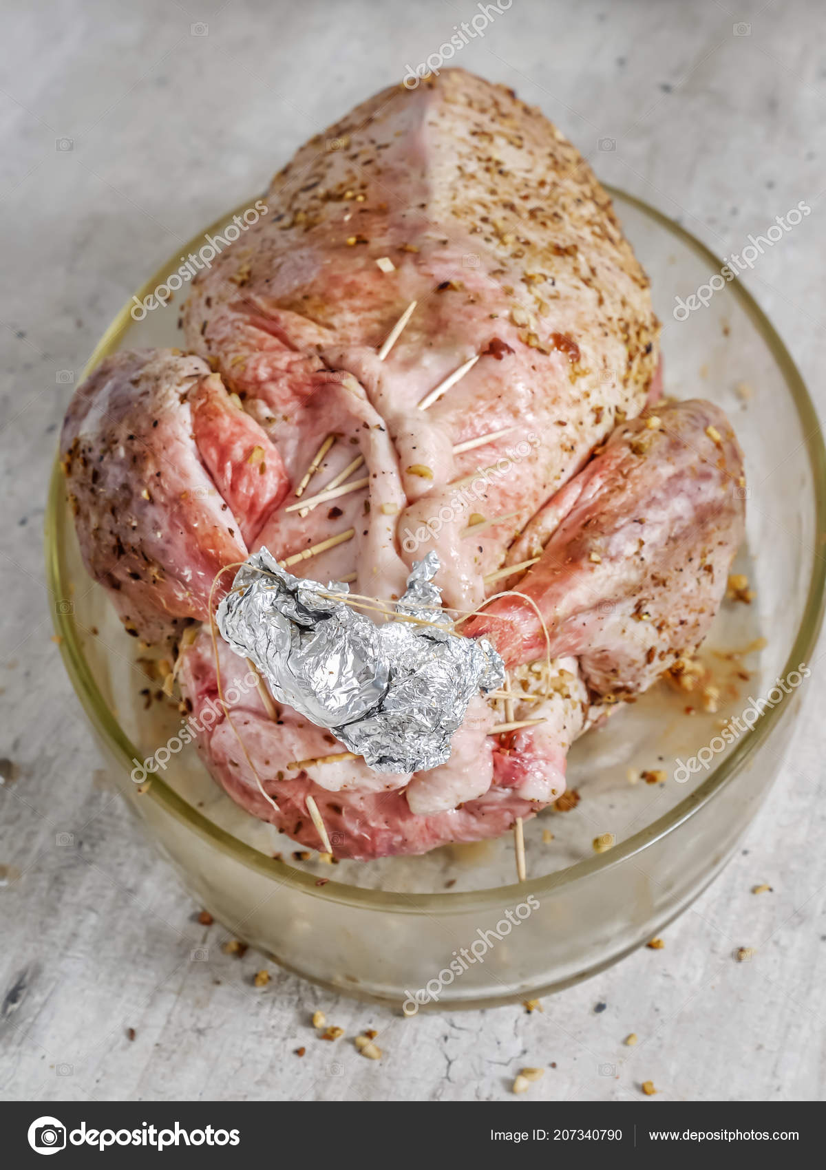 Traditional Polish Goose Glass Baking Plate Prepared Ready Roast ...