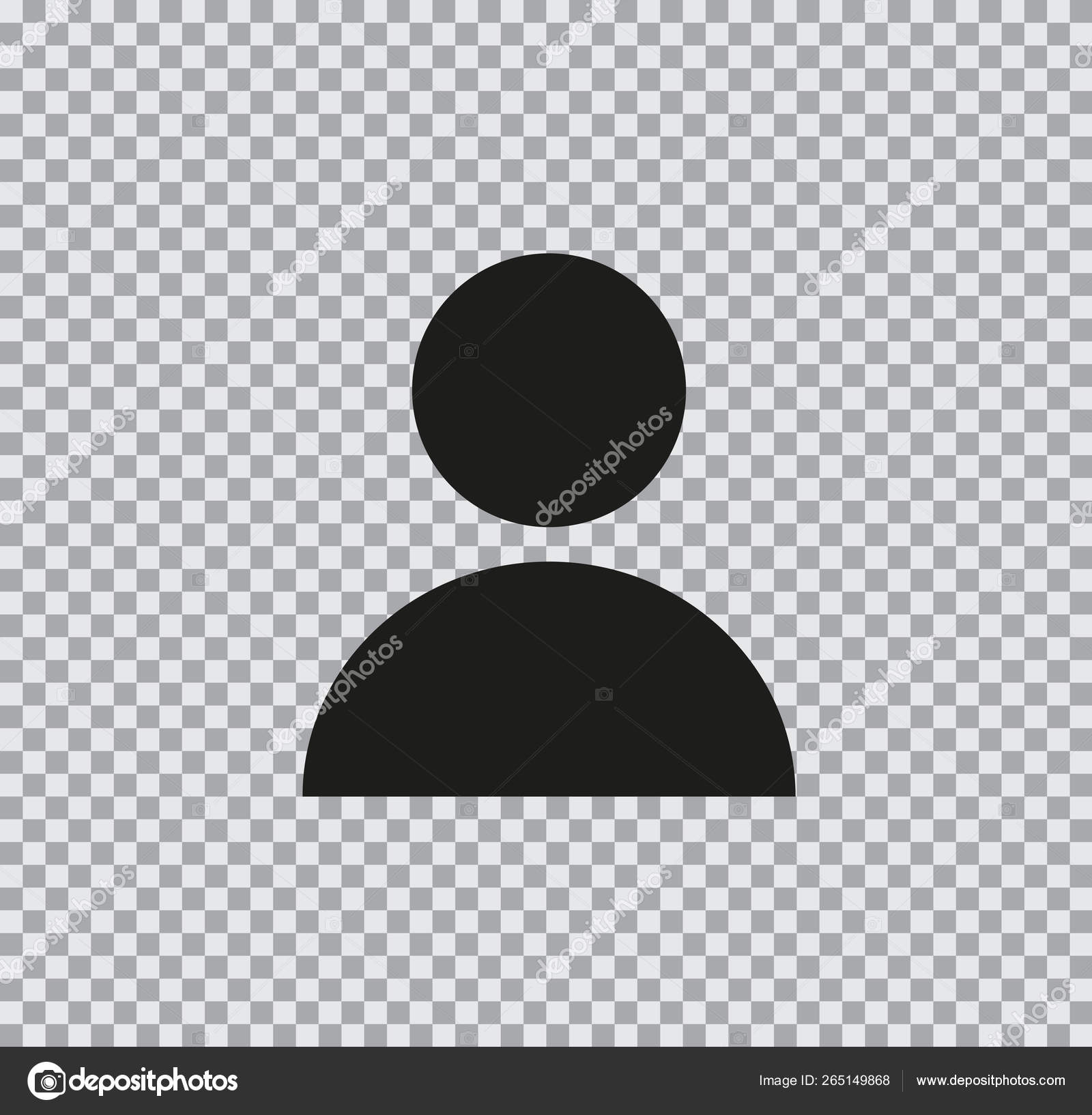 Vector flat icon user on transparent background Stock Vector by ...