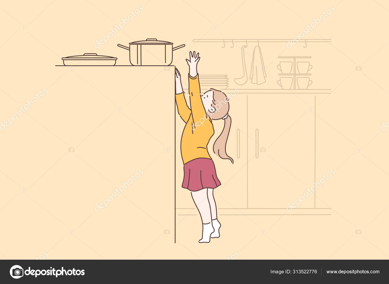 Danger, curiosity, carelessness concept Stock Vector by ©little_prince ...