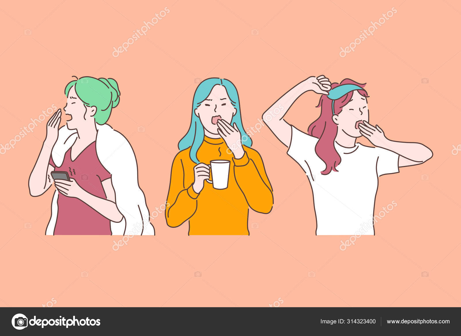 Drowsiness, morning fatigue and chronic exhaustion, feeling tired ...