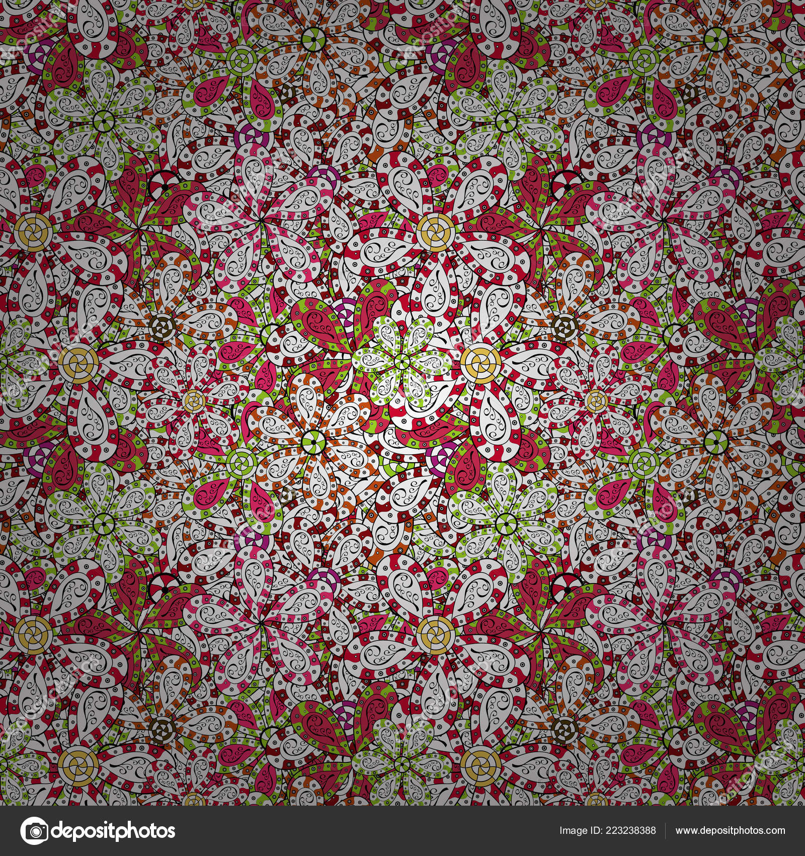 Vector Nice Fabric Pattern Abstract Elegance Seamless Pattern Floral ...