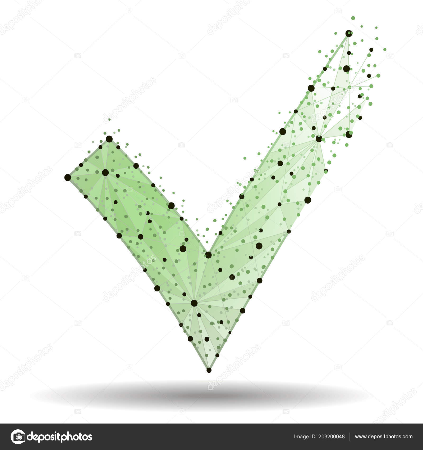 Pictograma Green Check mark. Simbolul Tick în culoarea verde Vectori de ...