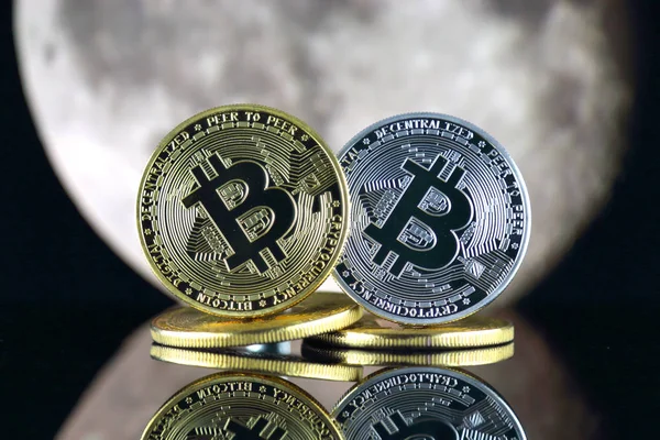 Bitcoin to the moon Stock Photos, Royalty Free Bitcoin to the moon ...